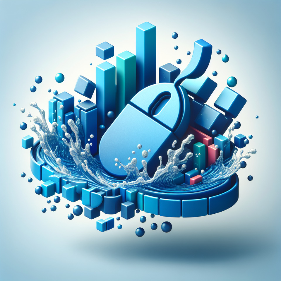 Hiệu ứng văn bản Studio A MKT Digital logo design 3d water effects được ...