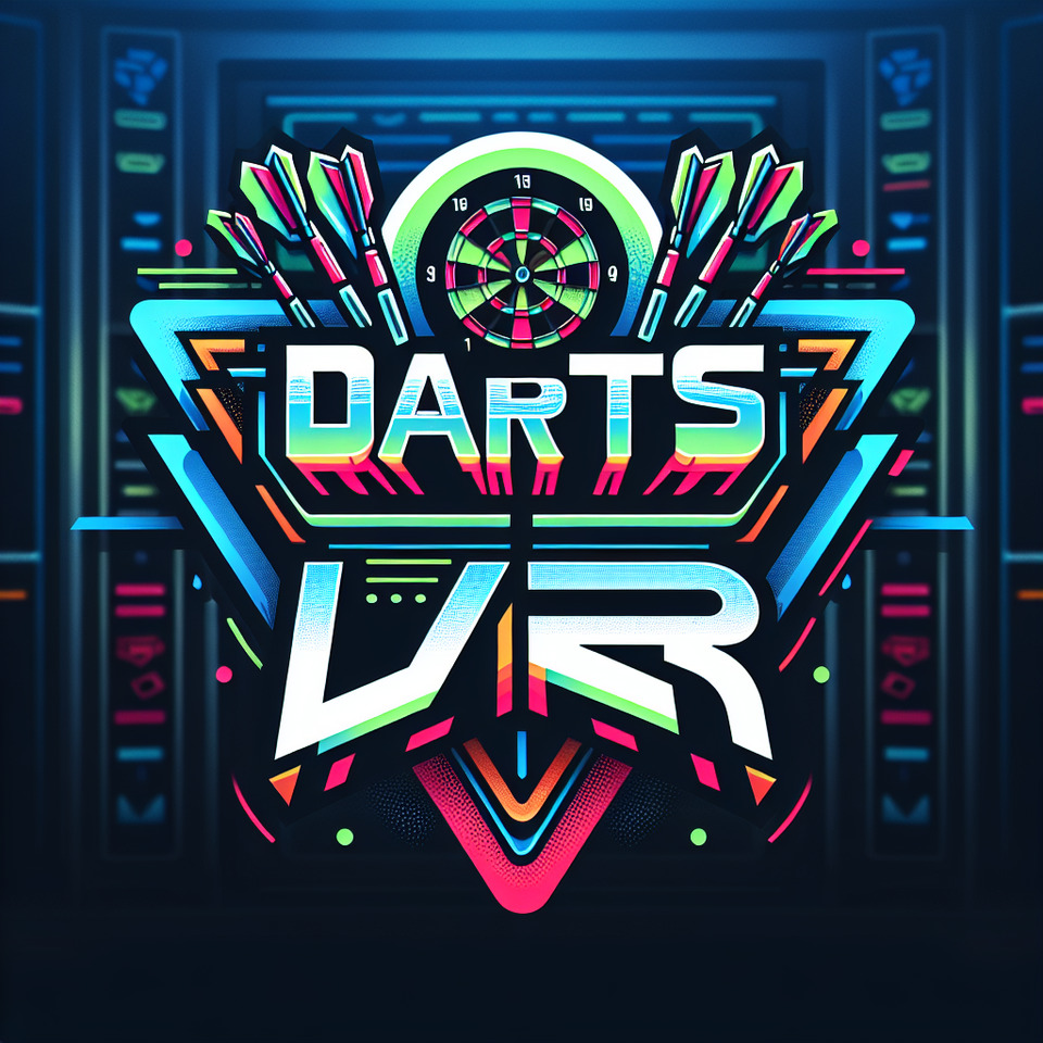 AI Create a Logo for "DARTS VR"in gaming style with VR in Background ...