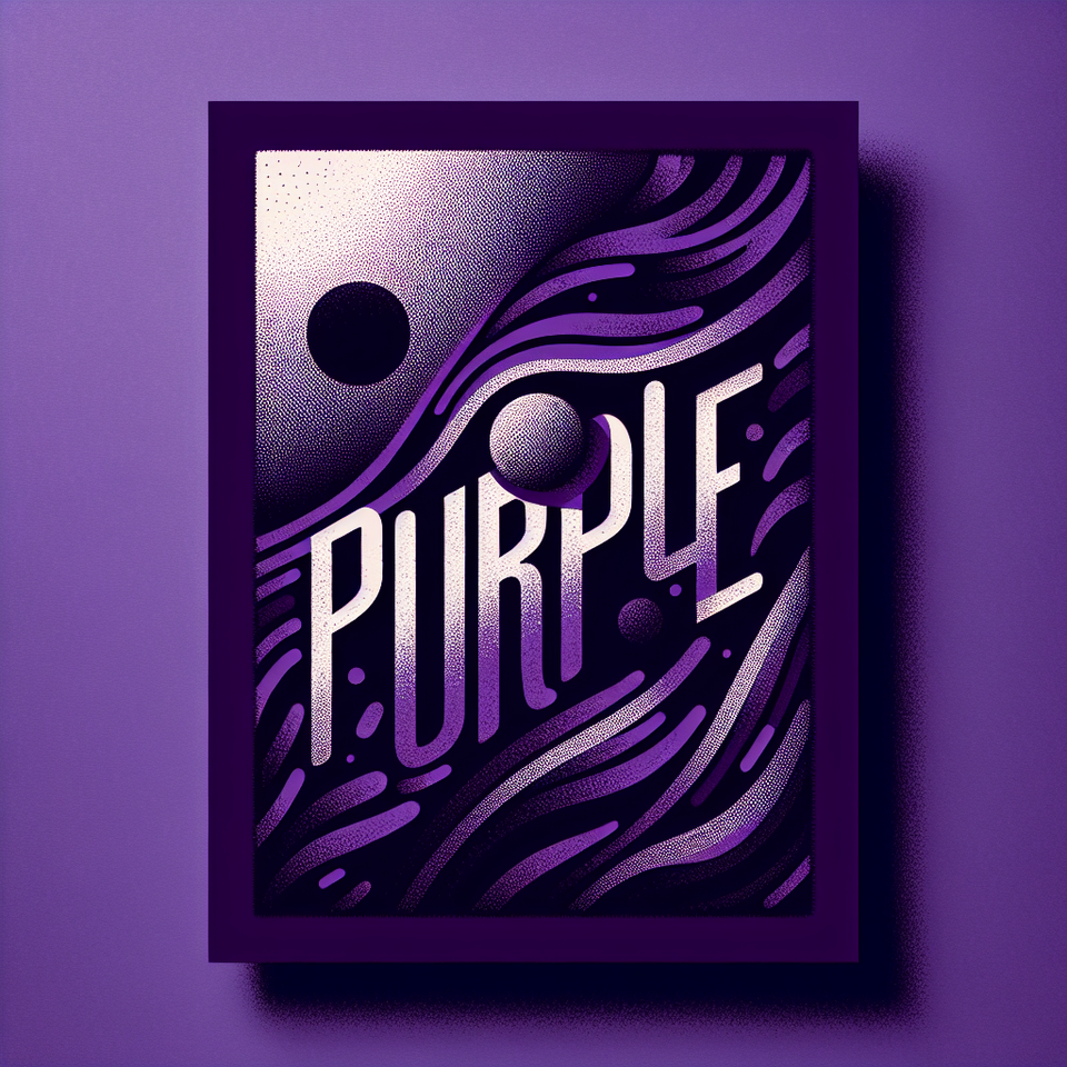 Efeito de texto purple background and write purple labels in midlle i ...