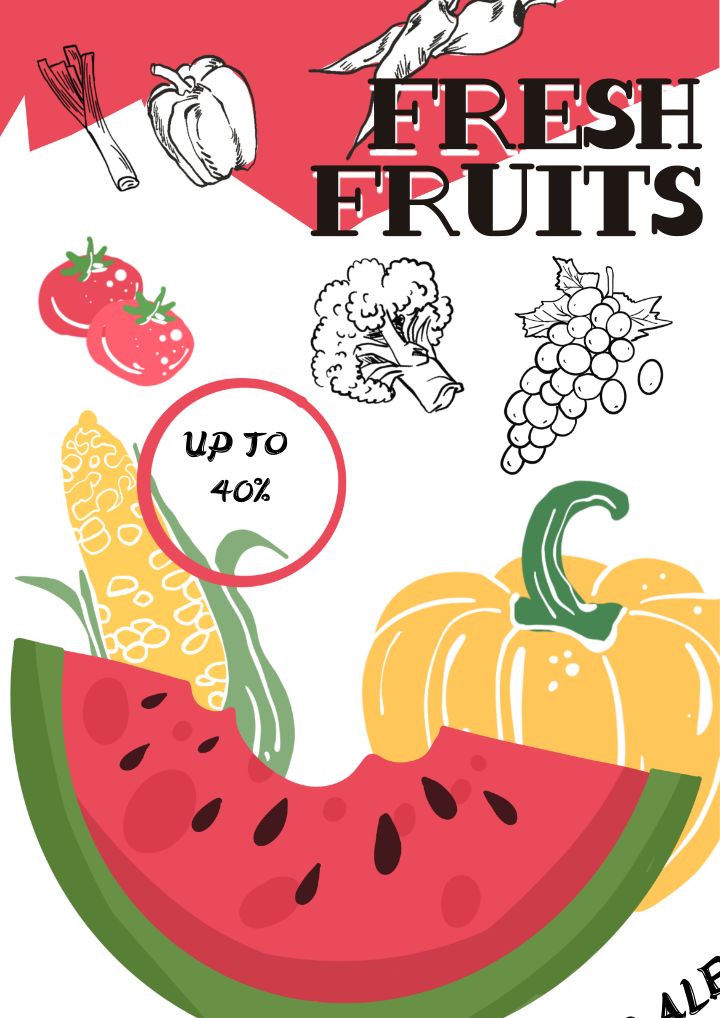 Promoting Healthy Eating On A Poster Template Edit Online - Seapik